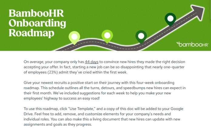 BambooHR Onboarding Roadmap – Demand Bytes